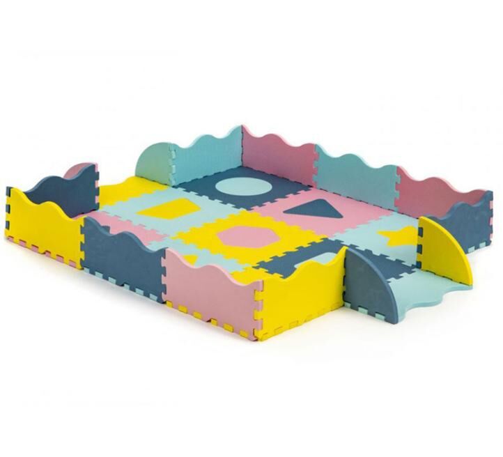 ECO TOYS Podloga za igru sa ogradom puzzle dry pool 37 delova ECOEVA008