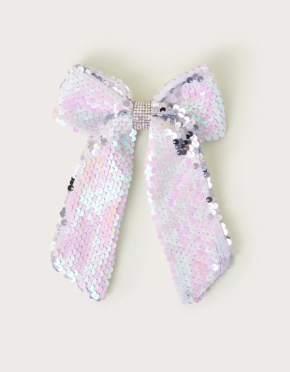 Monsoon Šnala za devojčice Reverse Sequin Bow, Šarena