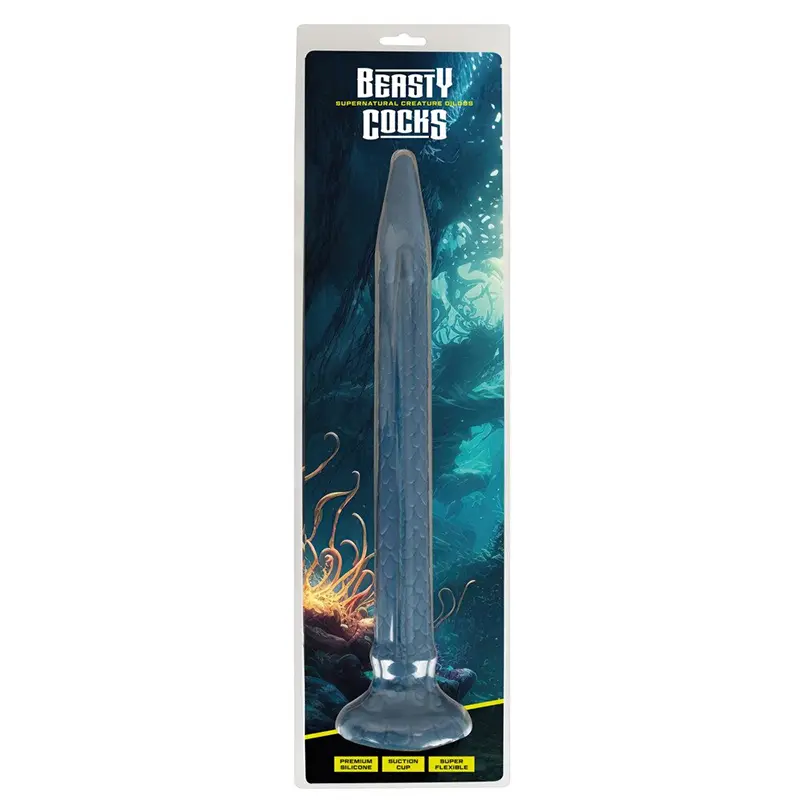 Dildo Eel of Ecstasy, Silikonski, 46cm, Plavi
