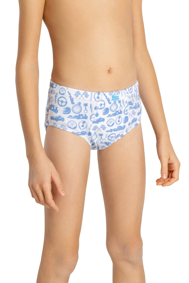 Dečiji muški slip - 4992-4994 - Beli