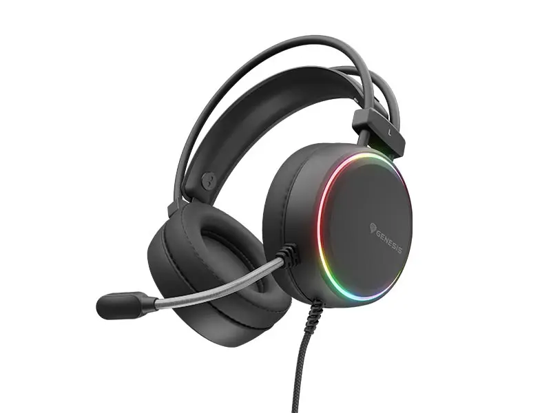 GENESIS Neon 613 RGB pozadinsko osvetljenje gaming slušalice crne