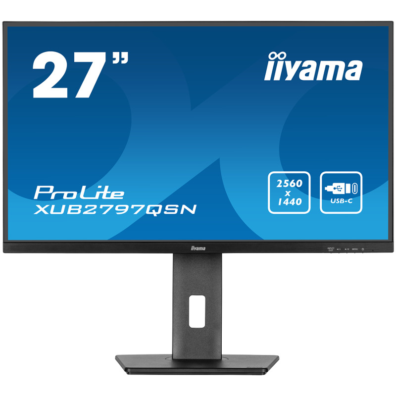 IIYAMA Monitor LED XUB2797QSN-B2 27″ IPS 2560 x 1440 @100Hz 300 cd/m² 1300:1 1ms HDMI DP