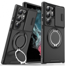 Futrola CamShield Ring stand za Samsung S908B Galaxy S22 Ultra crna