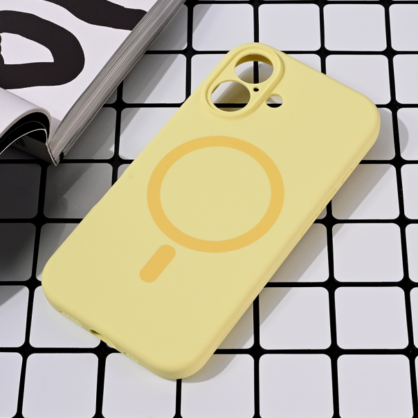 Torbica Magsafe Pure color za iPhone 16 6.1 zuta