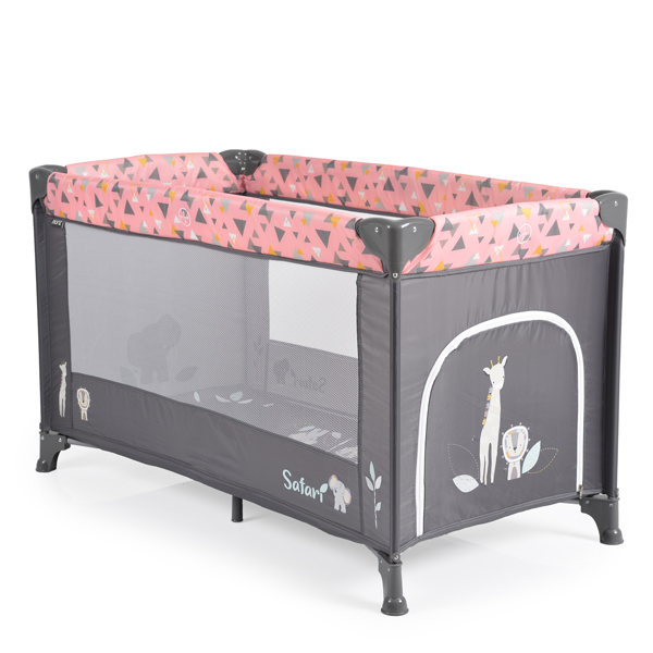 Cangaroo Prenosivi krevetac za bebe Safari I Nivo Pink CAN8635