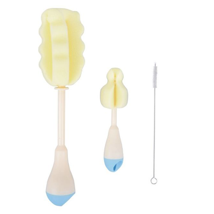 Kikka Boo Set četki za čišćenje flašica i cucli 3 dela Blue KKB40045