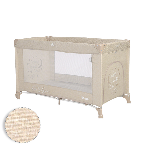 Lorelli Prenosivi krevetac za bebe Noemi 1 nivo Fog Beige Star 10080542217