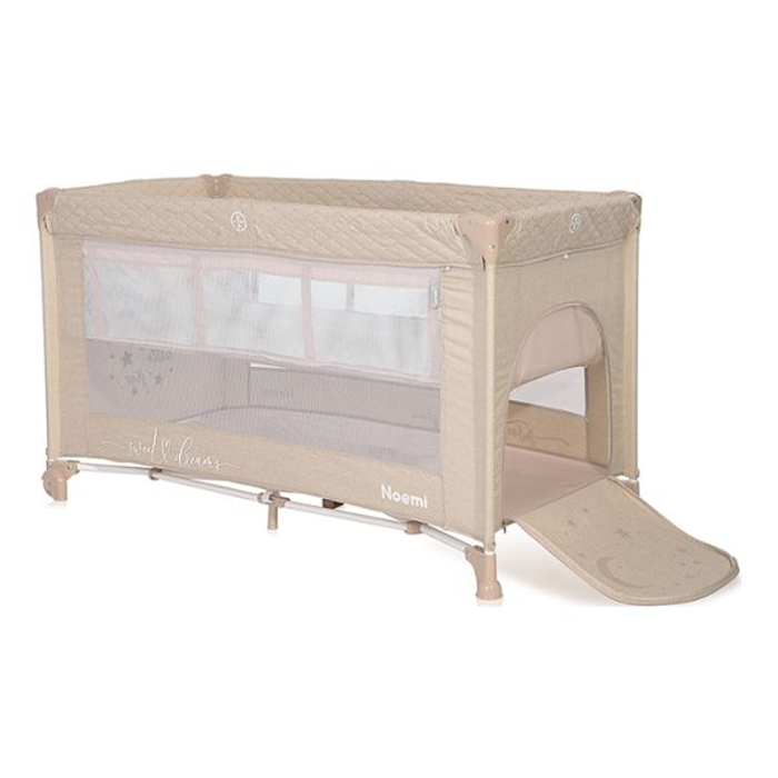 Lorelli Prenosivi krevetac za bebe Noemi 2 nivoa Fog Beige Star (2022) 10080552217