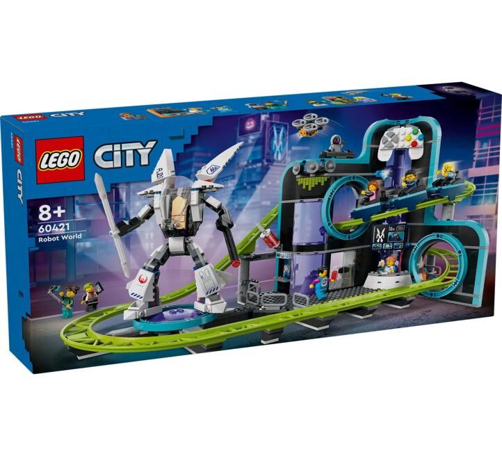 LEGO IGRAČKA 60421 ROLERKOSTER-PARK IZ SVETA ROBOTA
