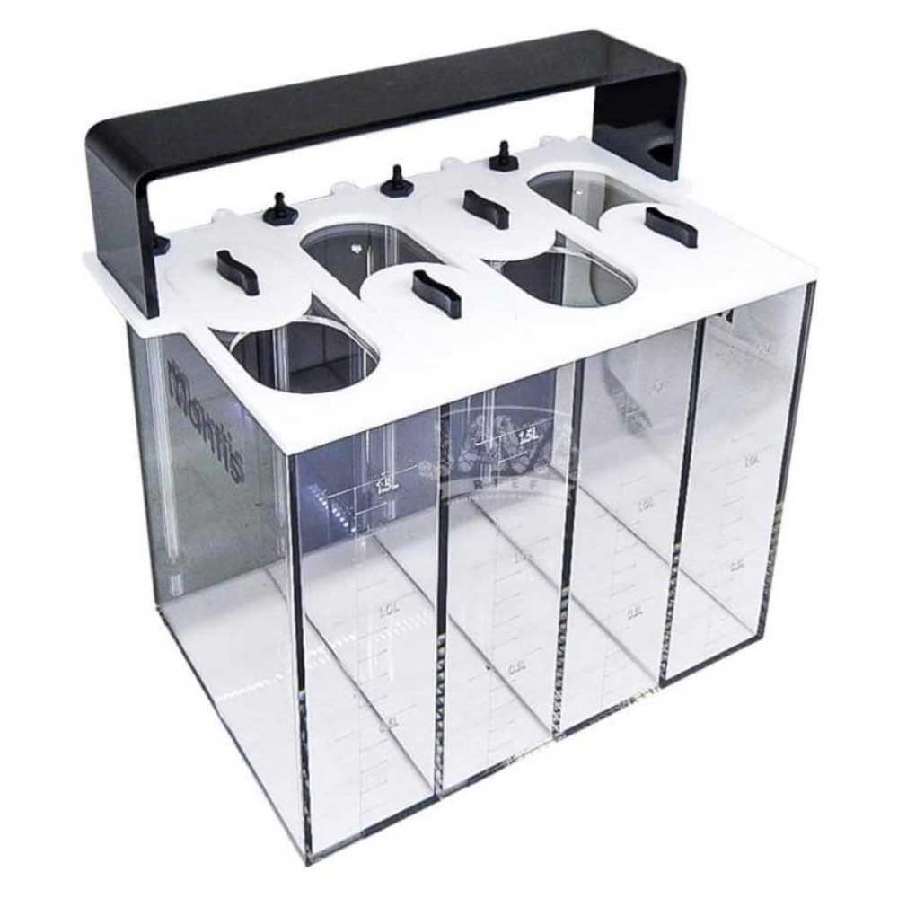 Mantis acrylic dosing container