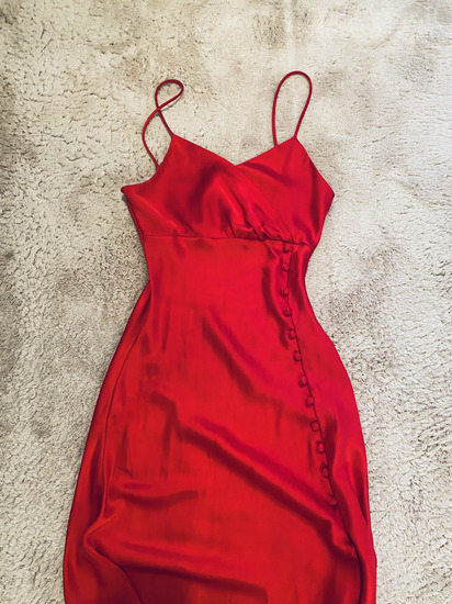 Zara prelepa crvena XS haljina❤️