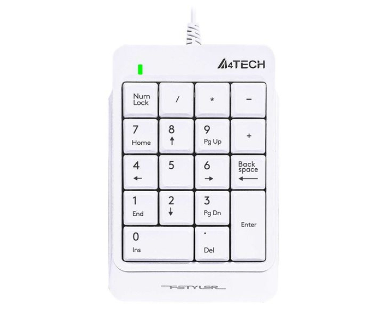 A4 TECH FK13P FSTYLER Numerička USB bela tastatura