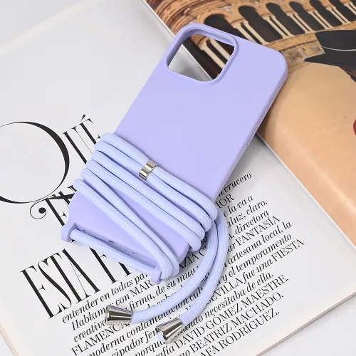 Futrola - maska Crossbody za iPhone 16 Pro Max 6.9 ljubicasta