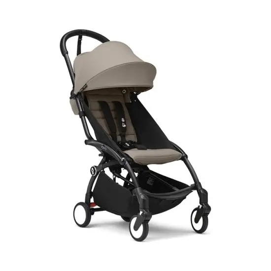 STOKKE Kolica za bebe YOYO 3, Smeđa sa crnim ramom