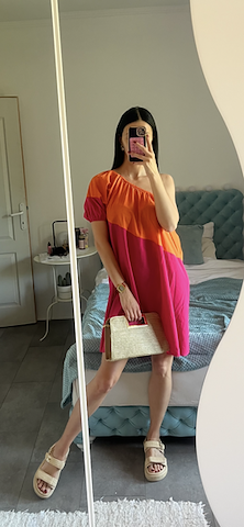 Asimetricna oversize nesvakidasnja haljina XS/S/M