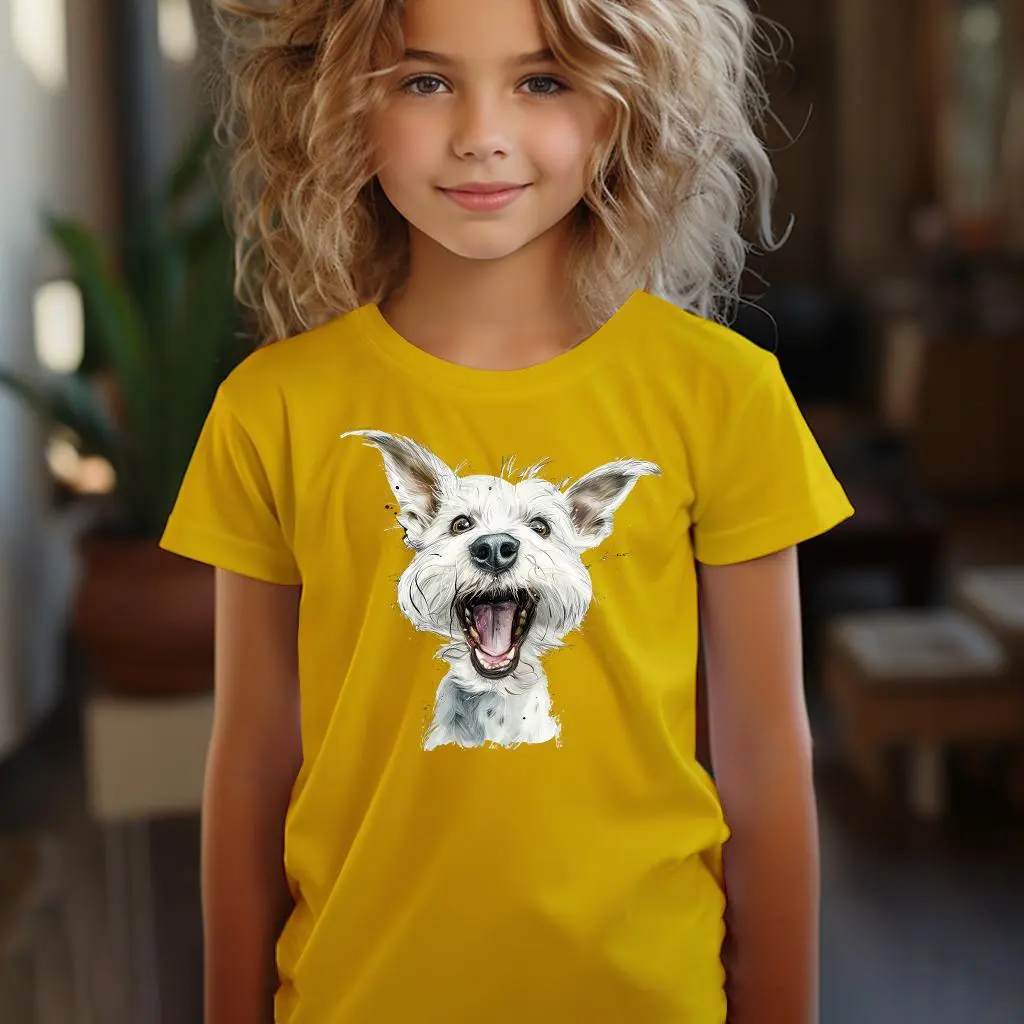 Camiseta Majica sa štampanim printom Cam 575, Dečija, Zlatne boje