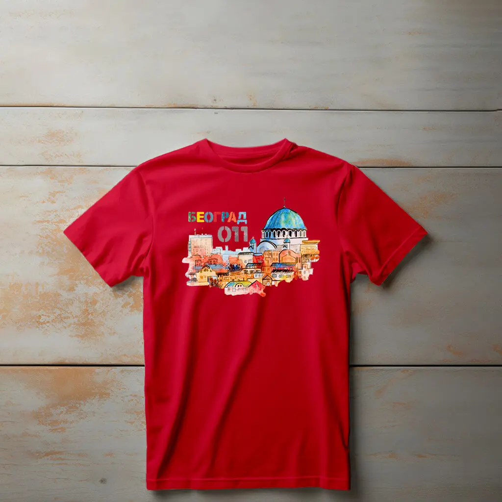 Camiseta Majica sa štampanim printom Cam 270, Dečija, Crvena