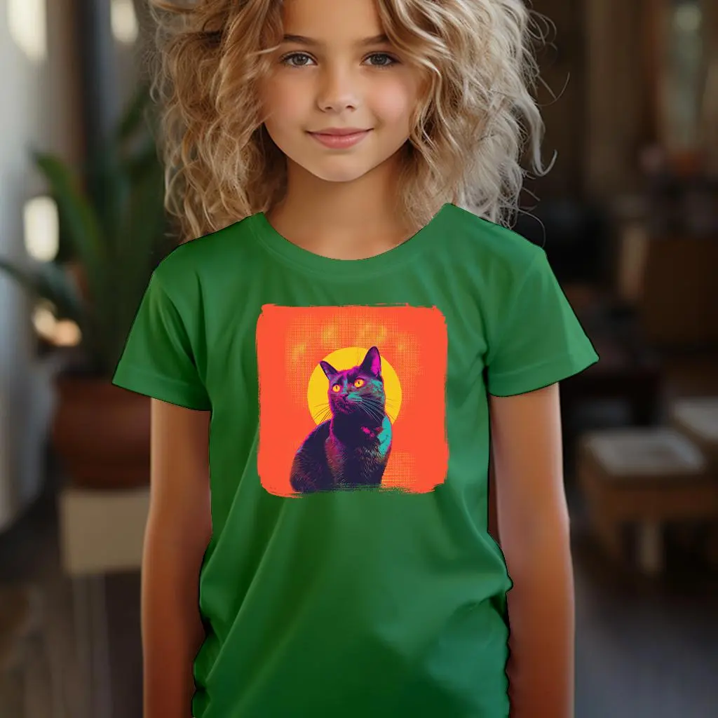 Camiseta Majica sa štampanim printom Cam 290, Dečija, Zelena