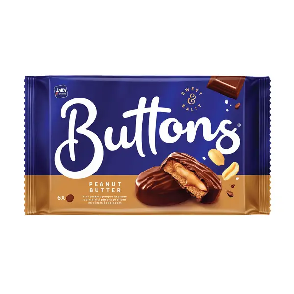 Jaffa Buttons Biskvit, Kikiriki, 95g