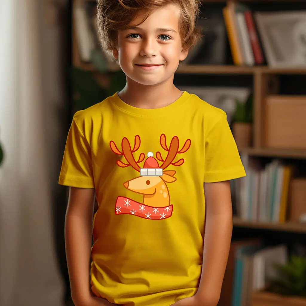 Camiseta Majica sa štampanim printom Cam 757, Dečija, Zlatne boje