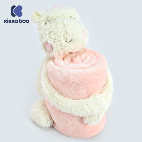 KikkaBoo Bebi ćebence sa plišanom igračkom 70x100 Hippo Dreams (KKB50115)