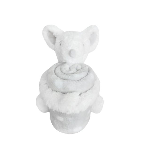 KikkaBoo Bebi ćebence sa plišanom igračkom 70x100 Joyful Mice (KKB50118)