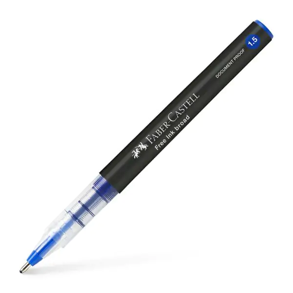 Roler Faber-Castell plavi free ink broad