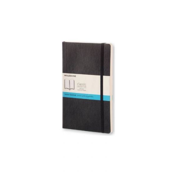 Rokovnik Moleskine black mek povez tačkice LG
