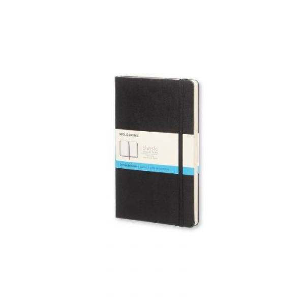 Rokovnik Moleskine black tvr povez tačkice LG