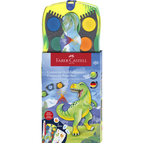 Vodene boje Connector Faber-Castell Dinosaur 1/12