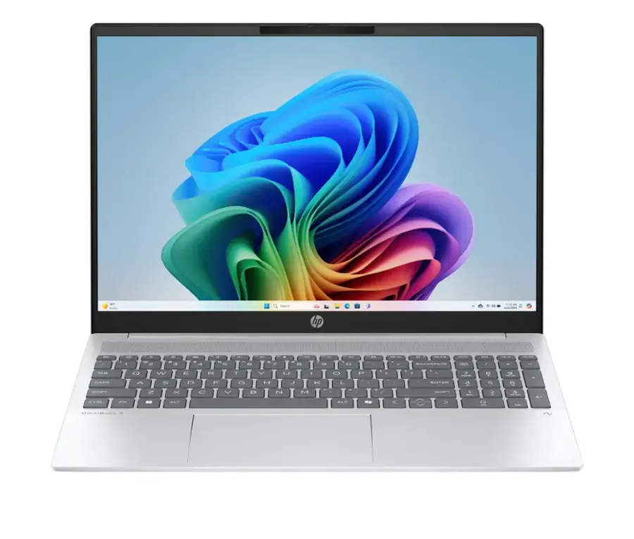 HP OmniBook 5 16 inch Laptop Next Gen AI PC 16-ag1000nr AMD Ryzen AI 5 340 16GB RAM 512GB SSD Win 11 Silver - Glacier silver aluminum