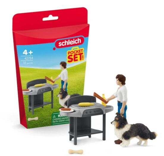 SCHLEICH Igračka Roštilj Tom i krzneni prijatelj 42754