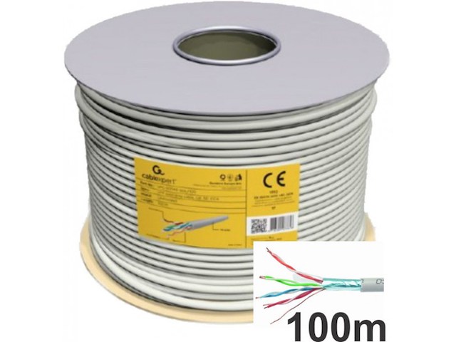 FPC-5004E-SO/100C Gembird FTP cat.5E Indoor solid Cu kotur 100m