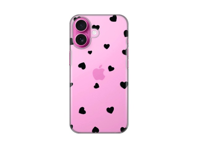 Torbica Silikonska Print Skin za iPhone 16 6.1 Hearts