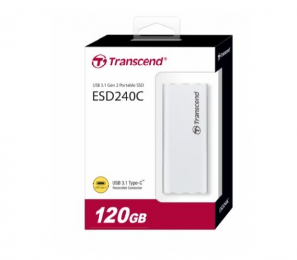 Transcend 120GB, External SSD, USB 3.1 Gen 2, Type C ( TS120GESD240C )