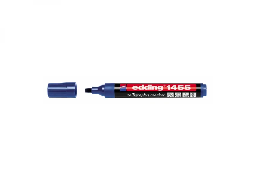 Permanent kaligrafski marker E-1455 1-5mm Edding plava