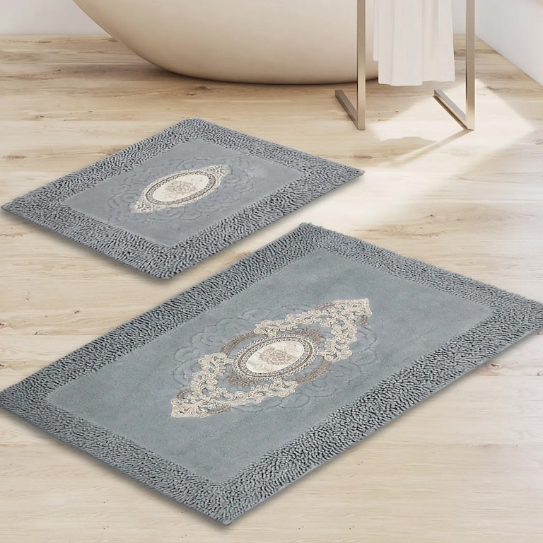 L'essentiel Maison Set 2 prostirke za kupatilo Sivi