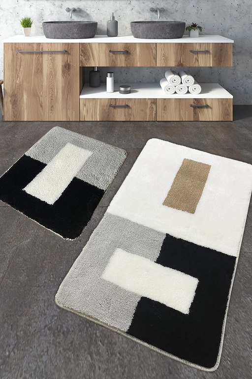 L'essentiel Maison Set 2 prostirke za kupatilo Šareni