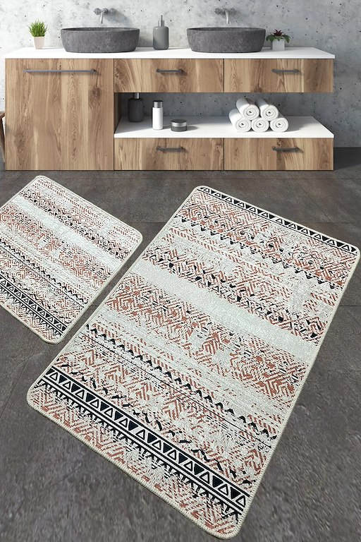 L'essentiel Maison Set 2 prostirke za kupatilo Šareni