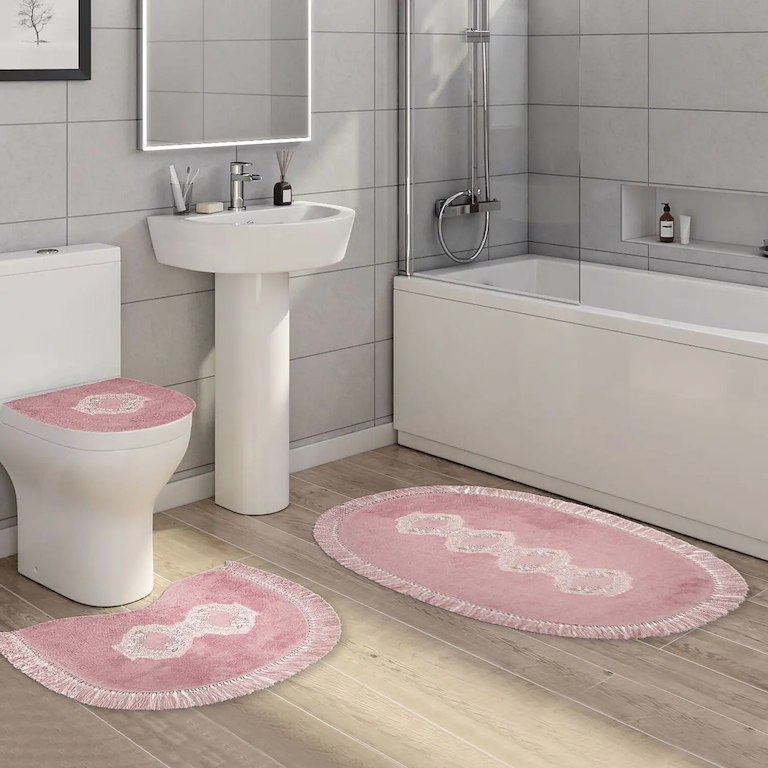 L'essentiel Maison Set 3 prostirke za kupatilo Bež
