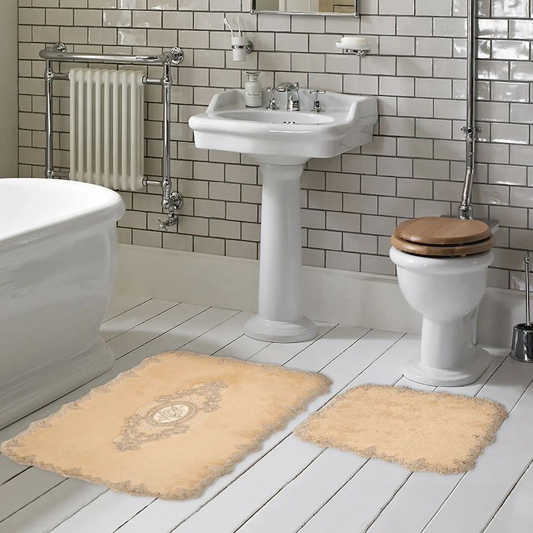 L'essentiel Maison Set 2 prostirke za kupatilo Kapućino