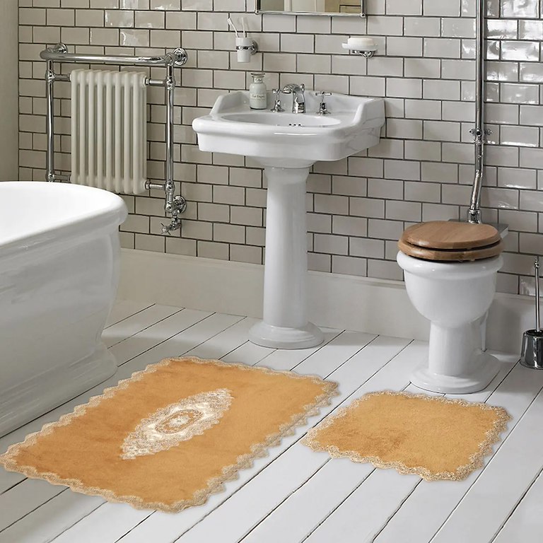 L'essentiel Maison Set 2 prostirke za kupatilo Svetlobraon