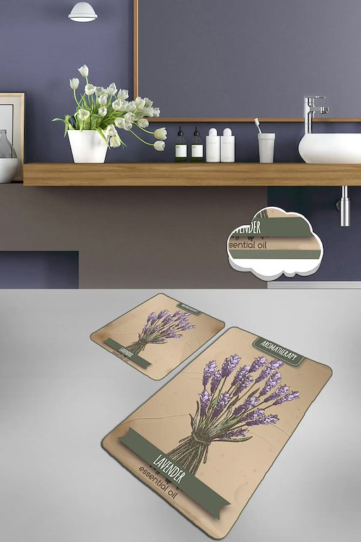 L'essentiel Maison Set 2 prostirke za kupatilo Šareni