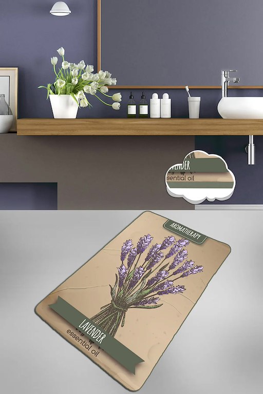 L'essentiel Maison Prostirka za kupatilo 70x120cm Šarena