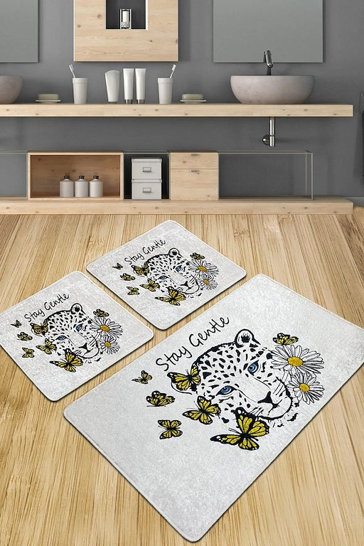 L'essentiel Maison Set 3 prostirke za kupatilo Šareni