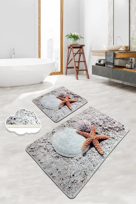 L'essentiel Maison Set 2 prostirke za kupatilo Šareni