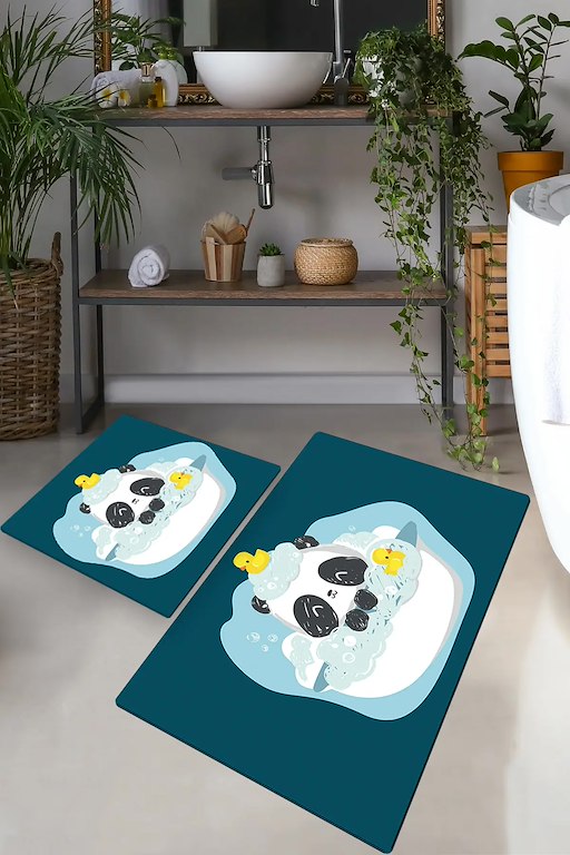 L'essentiel Maison Set 2 prostirke za kupatilo Šareni