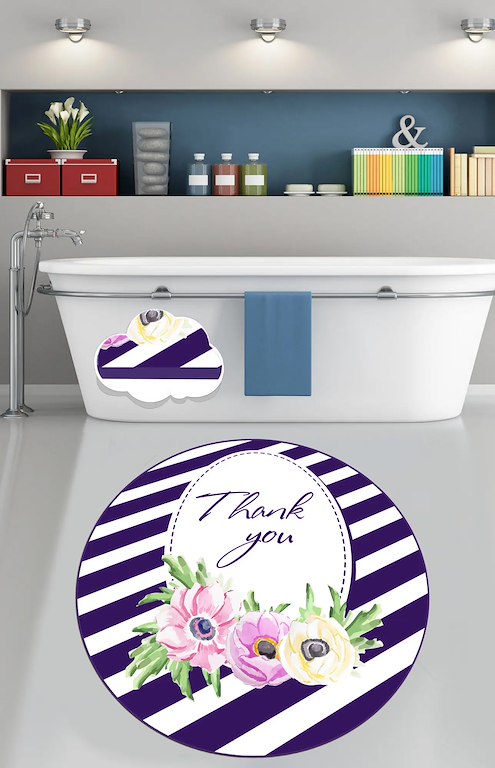 L'essentiel Maison Prostirka za kupatilo 200cm Šarena