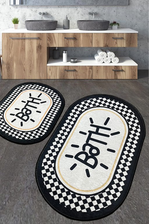 L'essentiel Maison Set 2 prostirke za kupatilo Šareni
