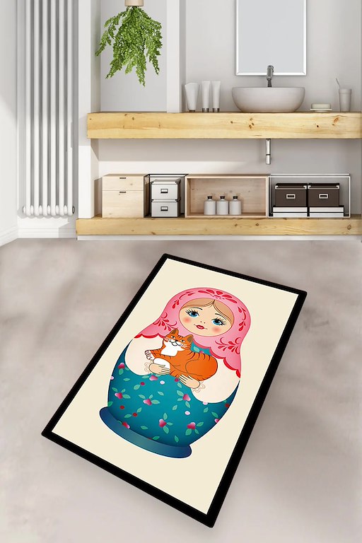 L'essentiel Maison Prostirka za kupatilo 70x120cm Šarena